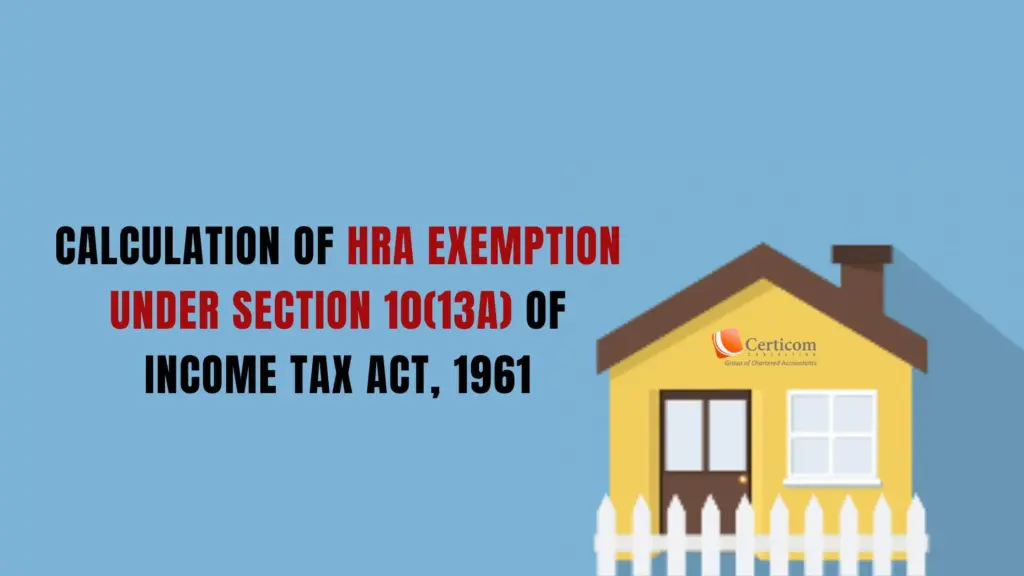 Calculation Of HRA exemption | section10(13a) | House Rent