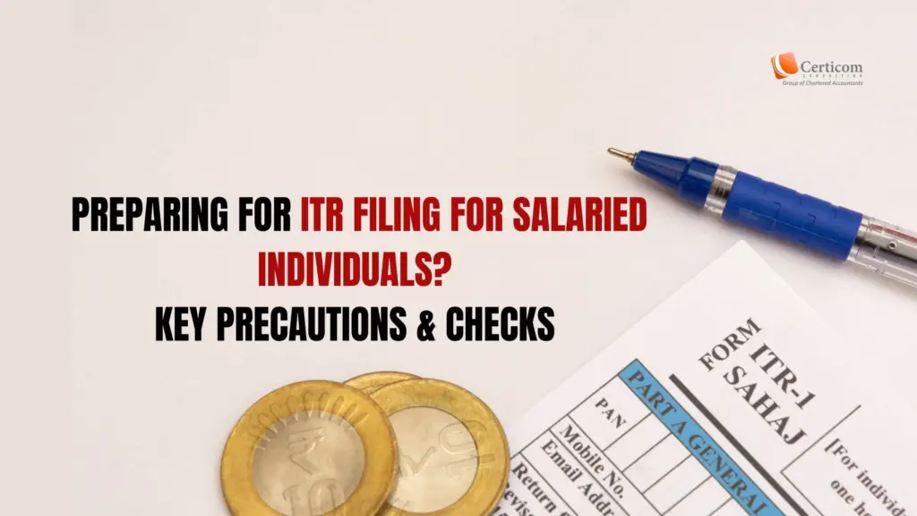 ITR FILING FOR SALARIED INDIVIDUALS | Tax Return | ITR