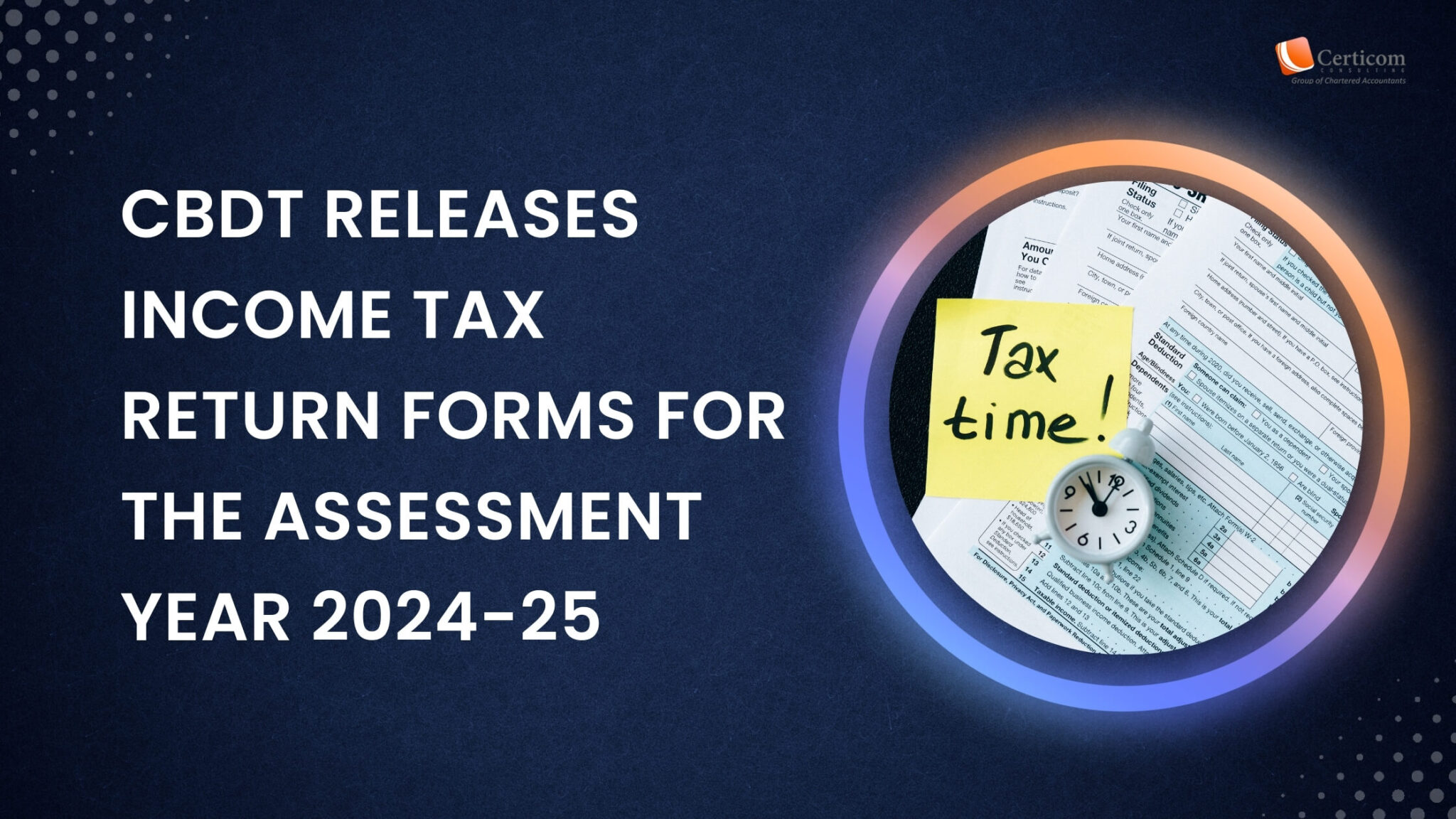 Income Tax Return Forms for the AY 2024-25 | ITR Filing