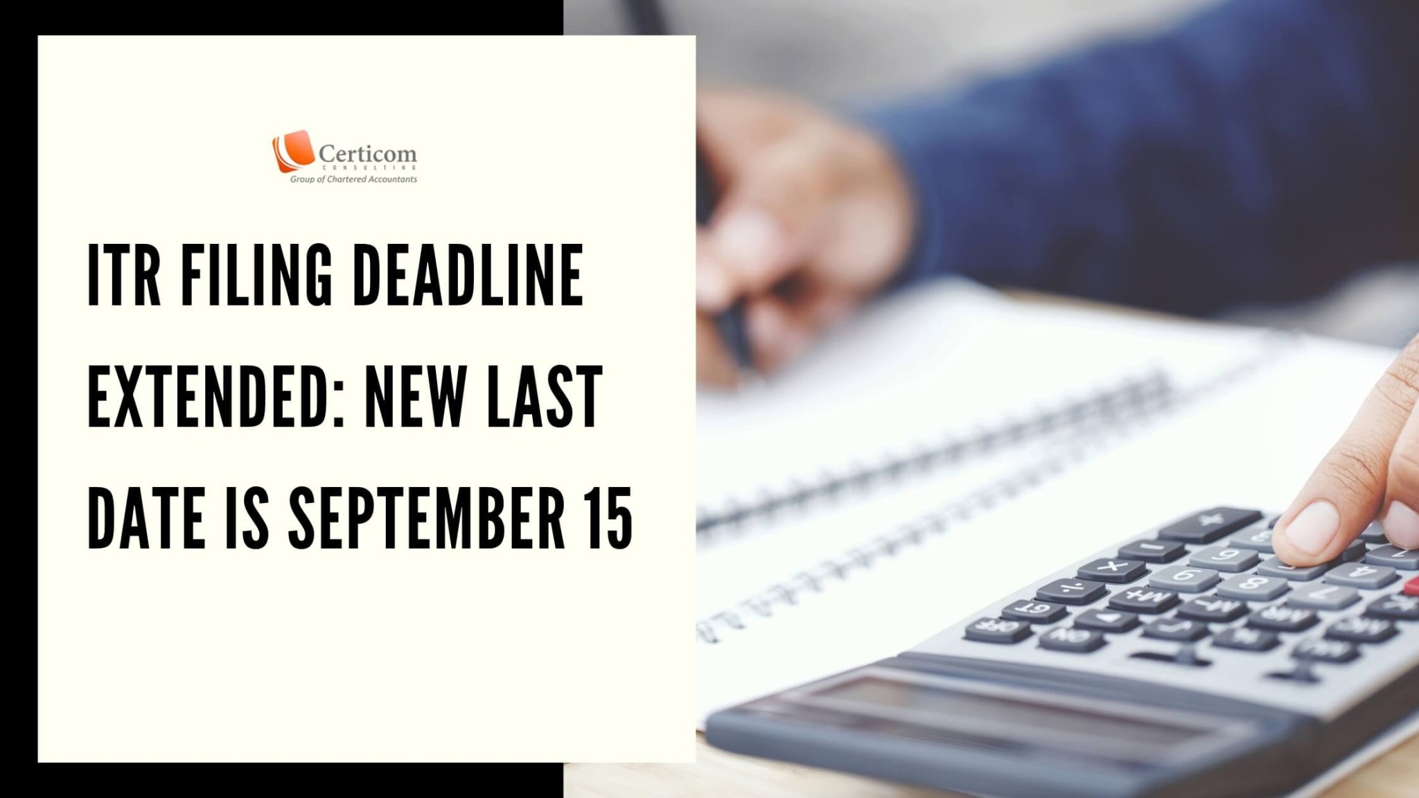 ITR Filing Deadline Extended | New Last Date is September 15