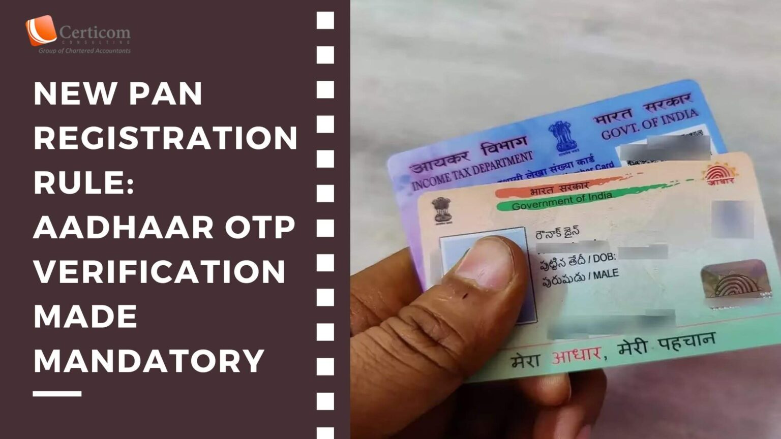 New PAN Registration Rule | Aadhaar OTP Verification | Must