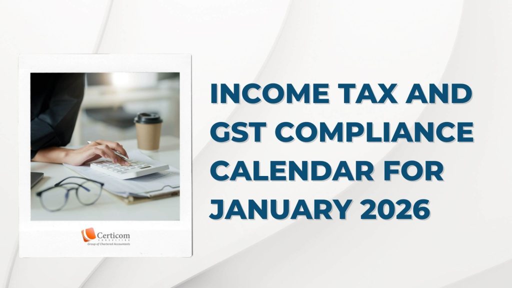 Income Tax and GST Compliance Calendar for January 2026